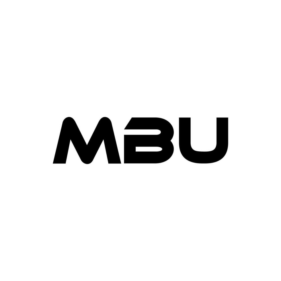 mbú letra logo diseño, inspiración para un único identidad. moderno elegancia y creativo diseño ...
