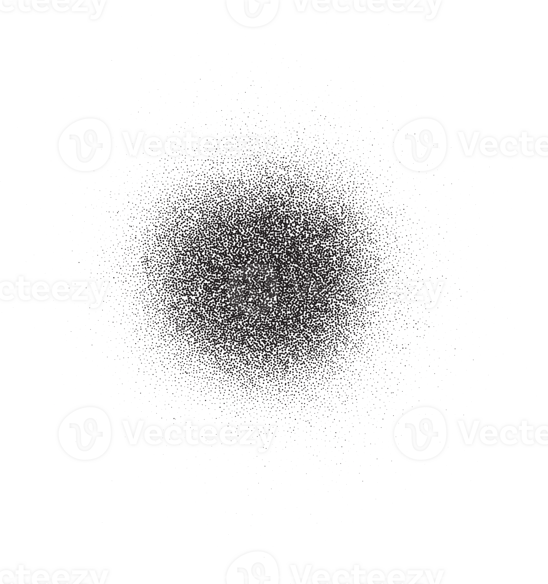 Spray Circle Gradient Noise Dotted Round With Grunge Textured Effect