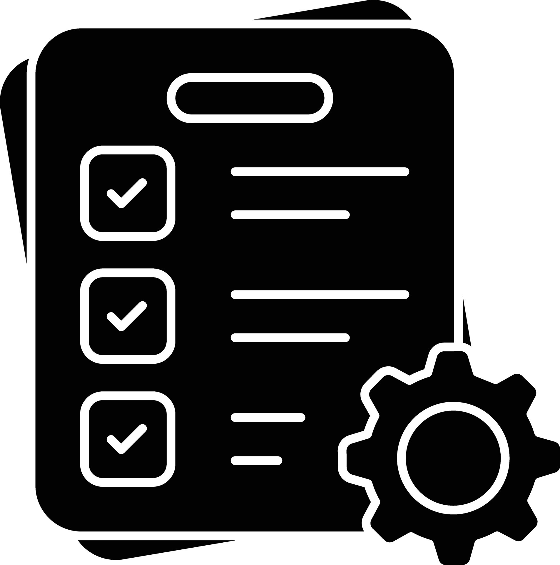 task management glyph icons design style 29172916 Vector Art at Vecteezy