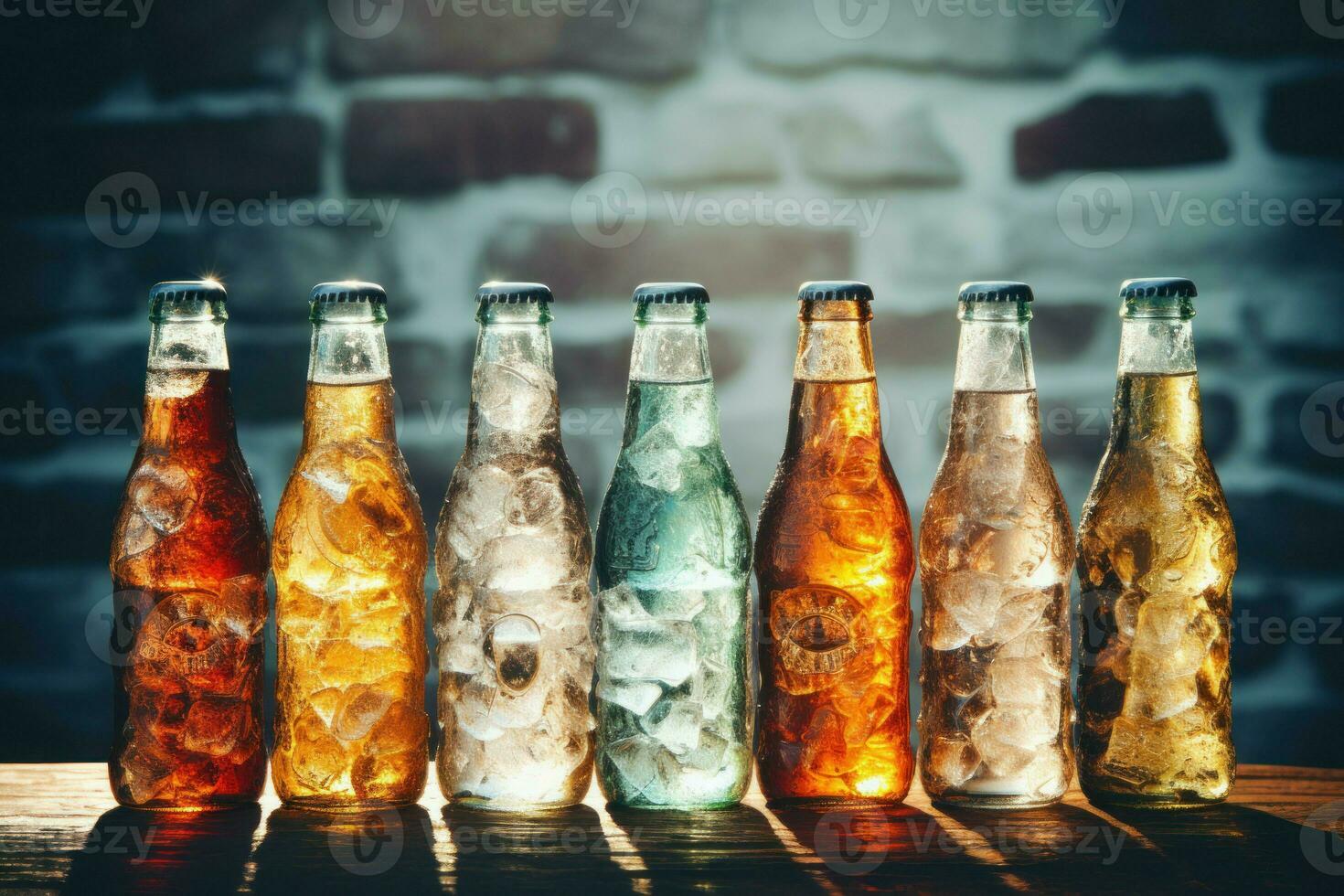 Refreshing Cold beer bottles. Generate Ai 29176048 Stock Photo at Vecteezy