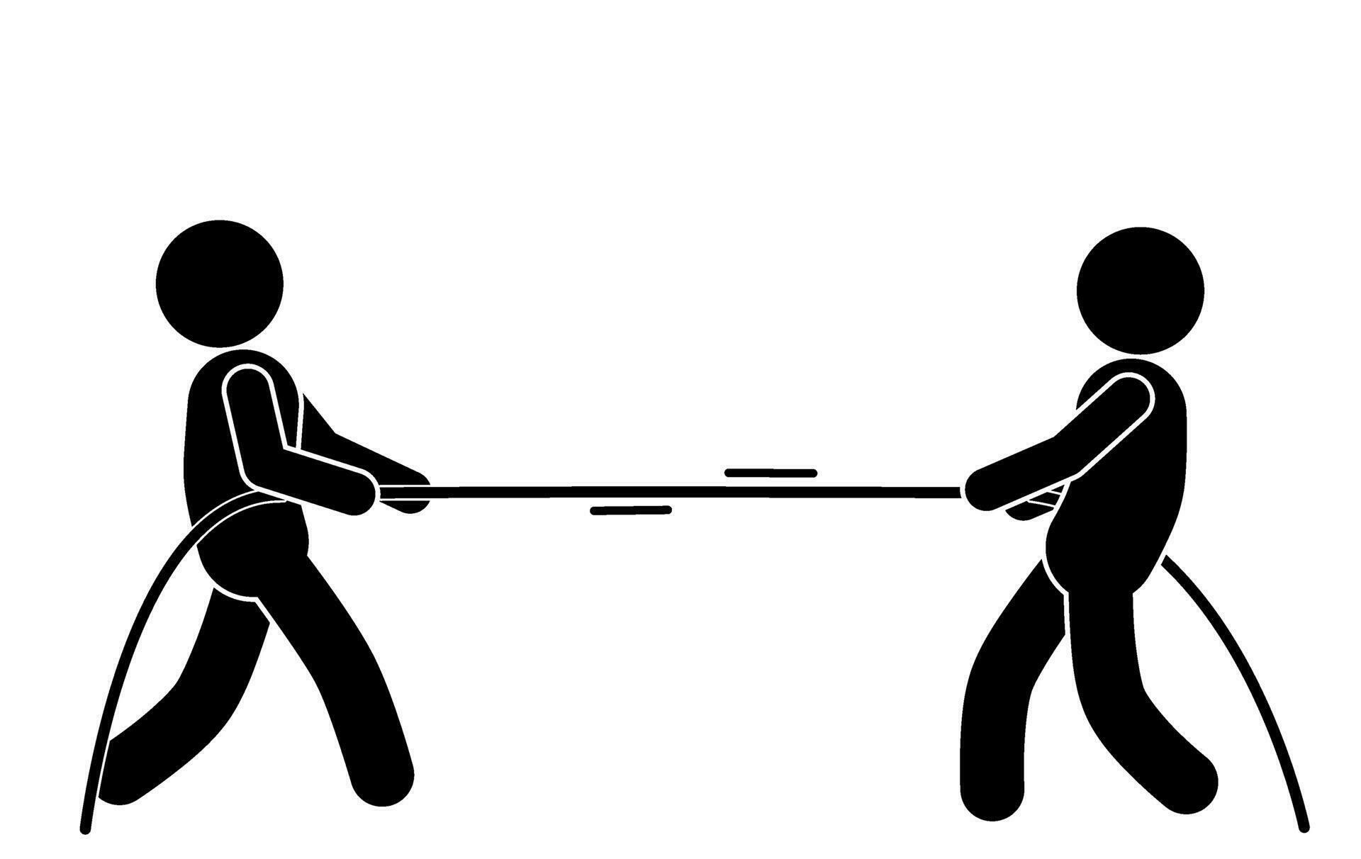 tug of war vector illustration 29177964 Vector Art at Vecteezy