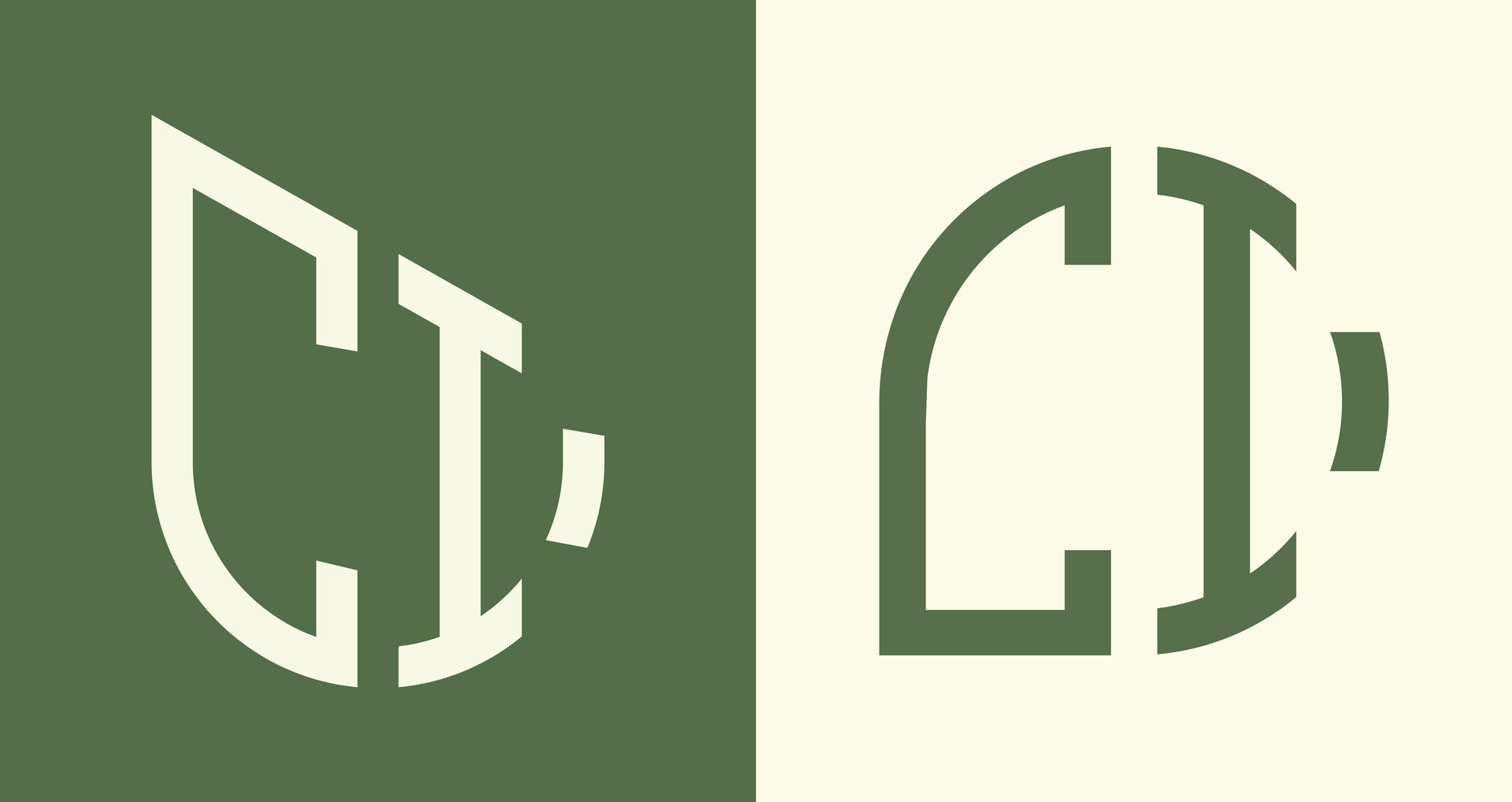 Creative simple Initial Letters CI Logo Designs Bundle. 29180970 Vector ... Creative simple Initial Letters CI Logo Designs Bundle. 29180970 Vector ...