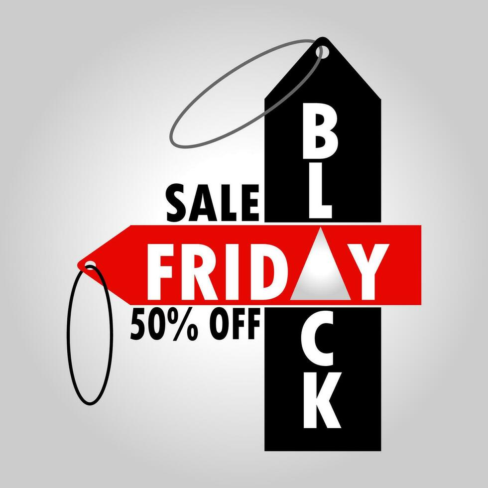 Black Friday Sale Vector Design Illustration With Grey Gradient Colored