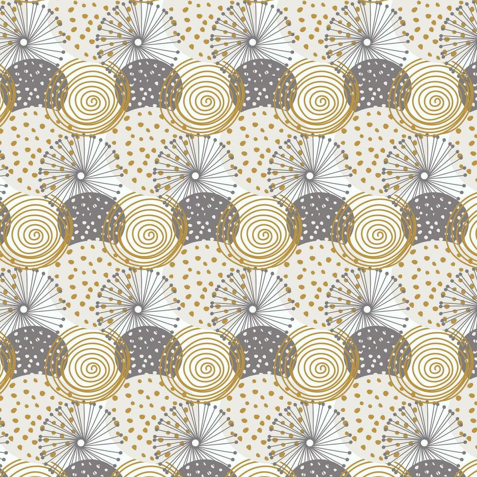 Scandinavian Seamless Pattern Pattern With Abstract Circles In Scandinavian Style 29181227