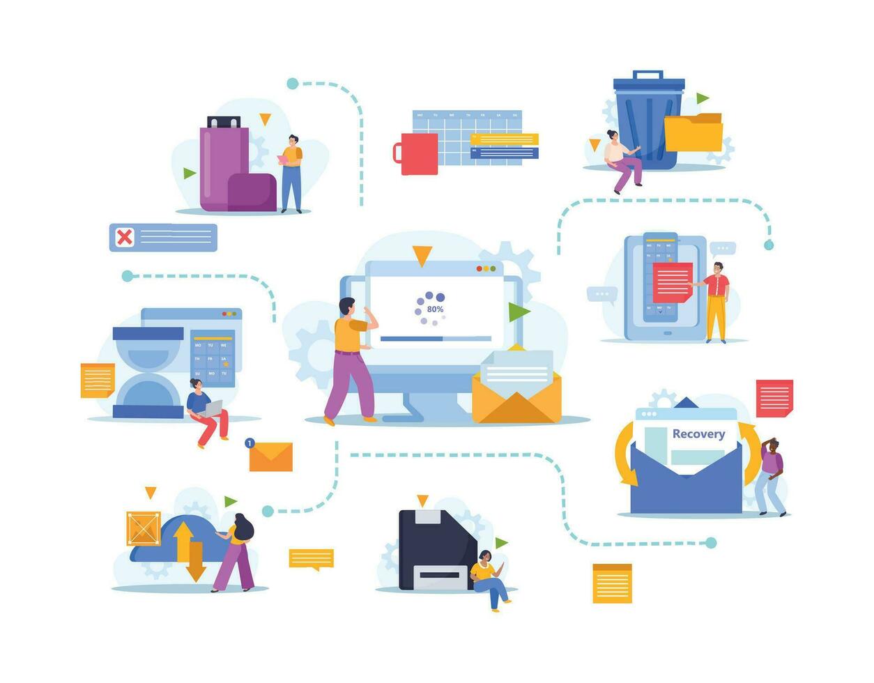 Data Recovery Backup Composition 29182669 Vector Art at Vecteezy Data Recovery Backup Composition 29182669 Vector Art at Vecteezy