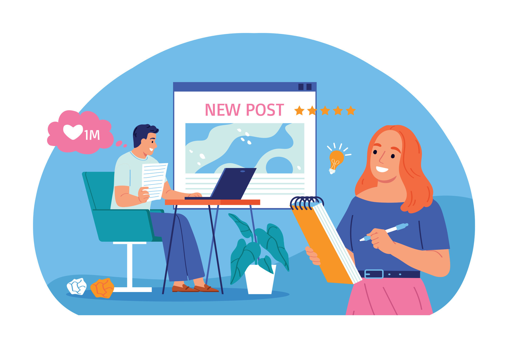 Flat Copywriting Concept 29182860 Vector Art at Vecteezy Flat Copywriting Concept 29182860 Vector Art at Vecteezy
