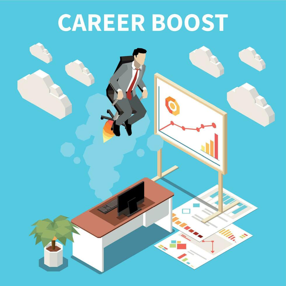 Career Boost Isometric Concept 29183173 Vector Art at Vecteezy Career Boost Isometric Concept 29183173 Vector Art at Vecteezy