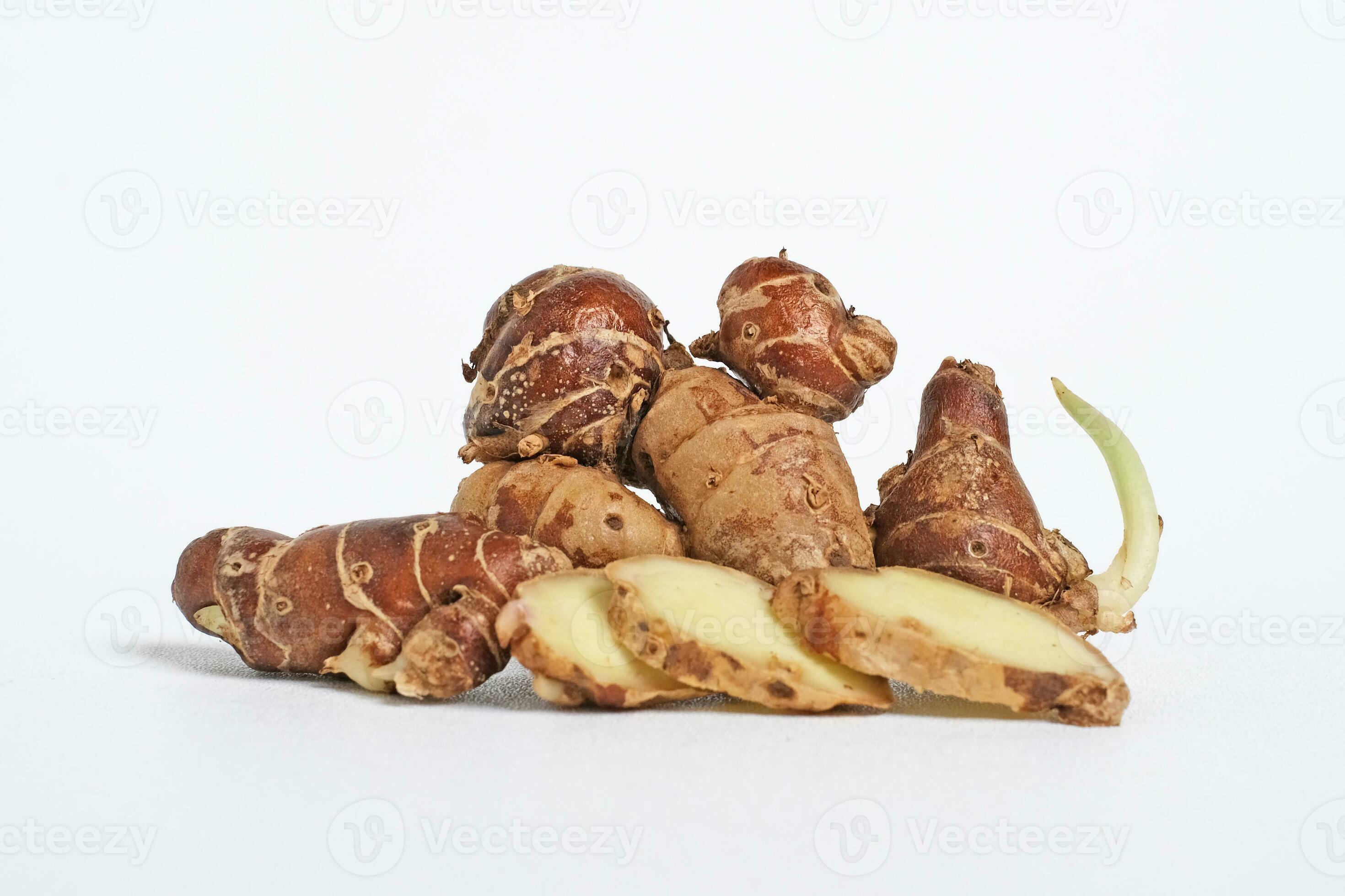 kencur rhizome aromatic ginger root kaempferia galanga on the white background 29183270 Stock ...