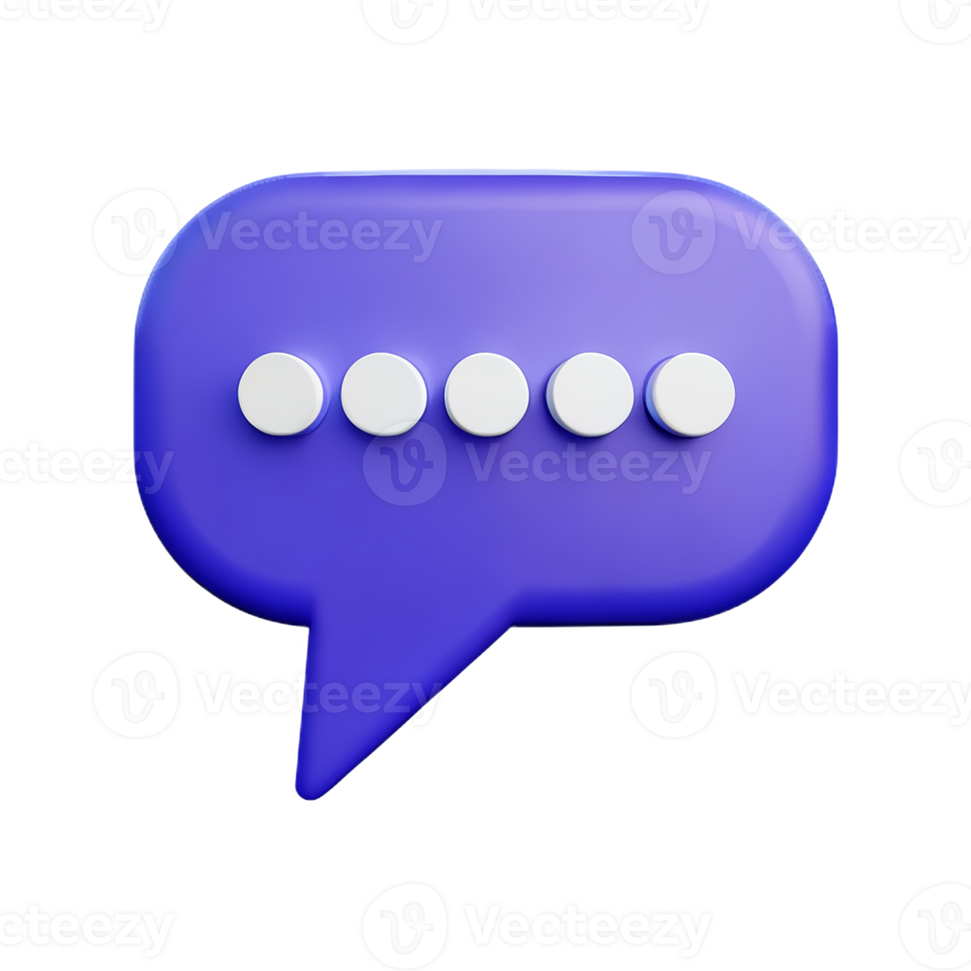 Chat Bubble 3d Rendering Icon Illustration 29188384 Png