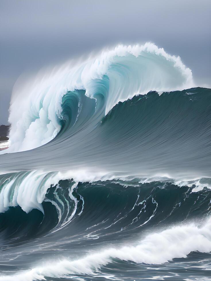 big wave on the ocean background 29188532 Stock Photo at Vecteezy