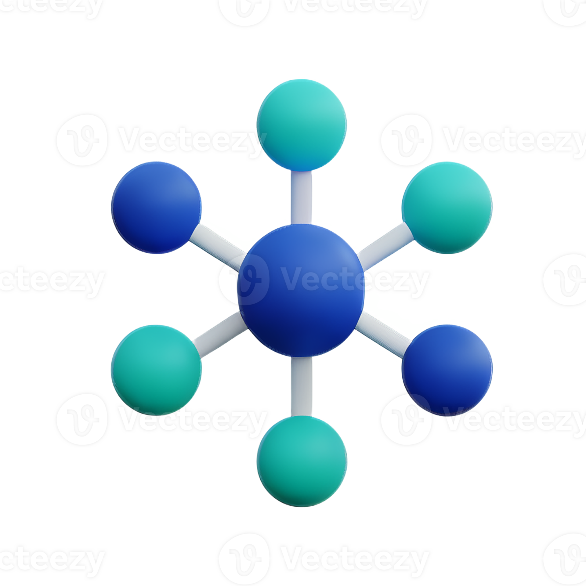 Atom 3d Rendering Icon Illustration 29188701 Png