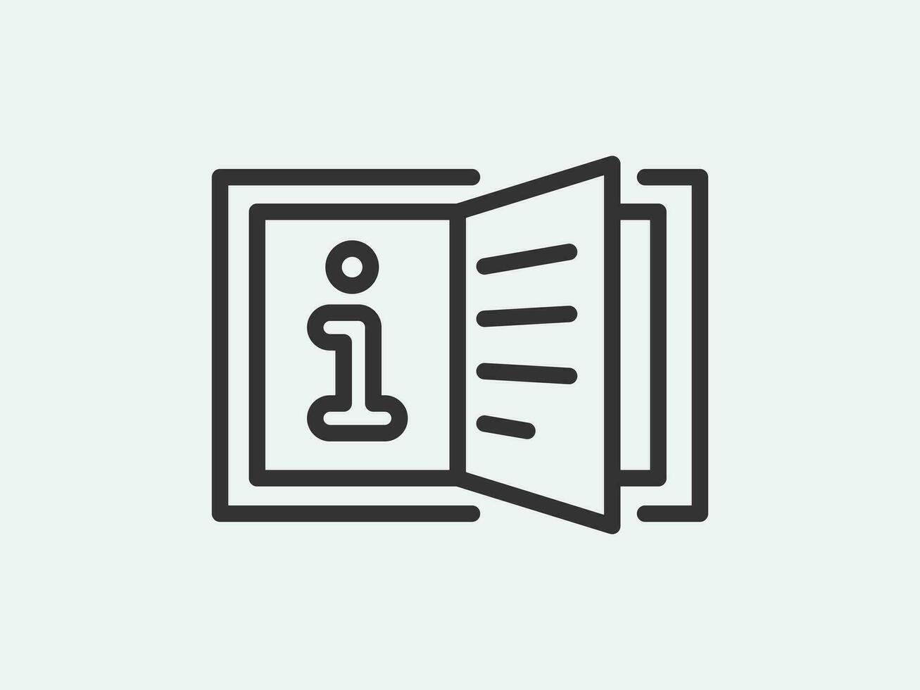 Guide icon vector, user manual. Service information document ... Guide icon vector, user manual. Service information document ...