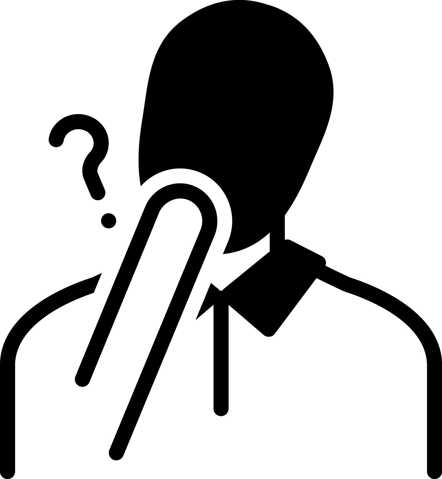 solid icon for doubt 29196068 Vector Art at Vecteezy