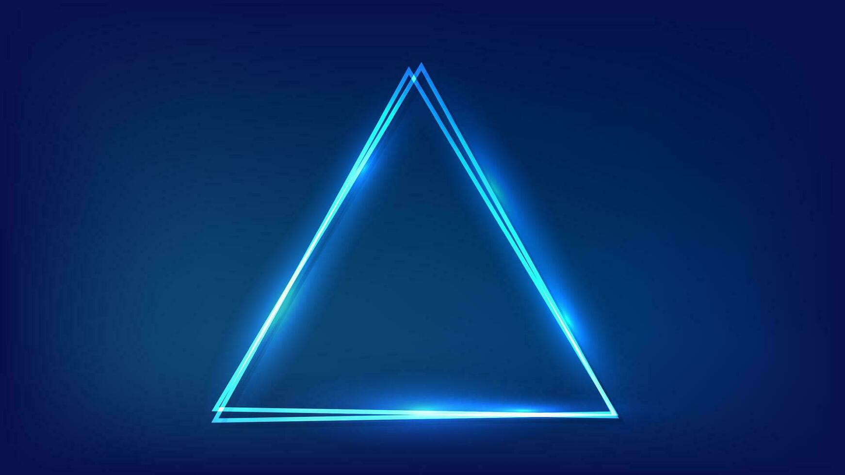 Neon double triangular frame with shining effects 29201380 Vector Art ... Neon double triangular frame with shining effects 29201380 Vector Art ...