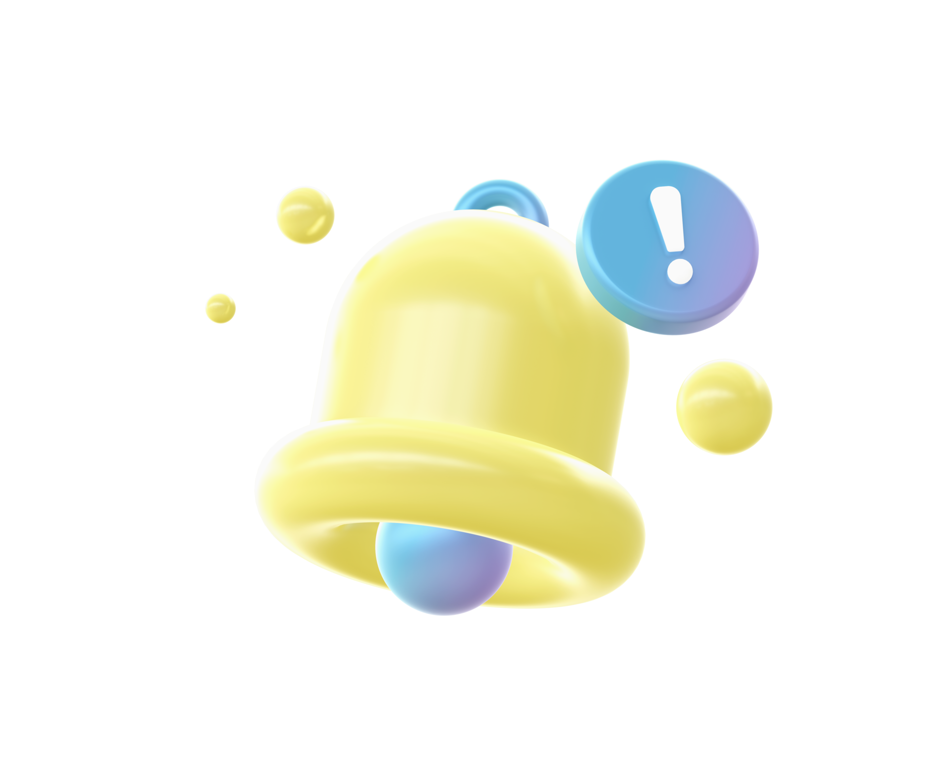 3d Render Of Gradient Bell Illustration Icons For Ui Ux Web Mobile Apps Social Media Ads Designs