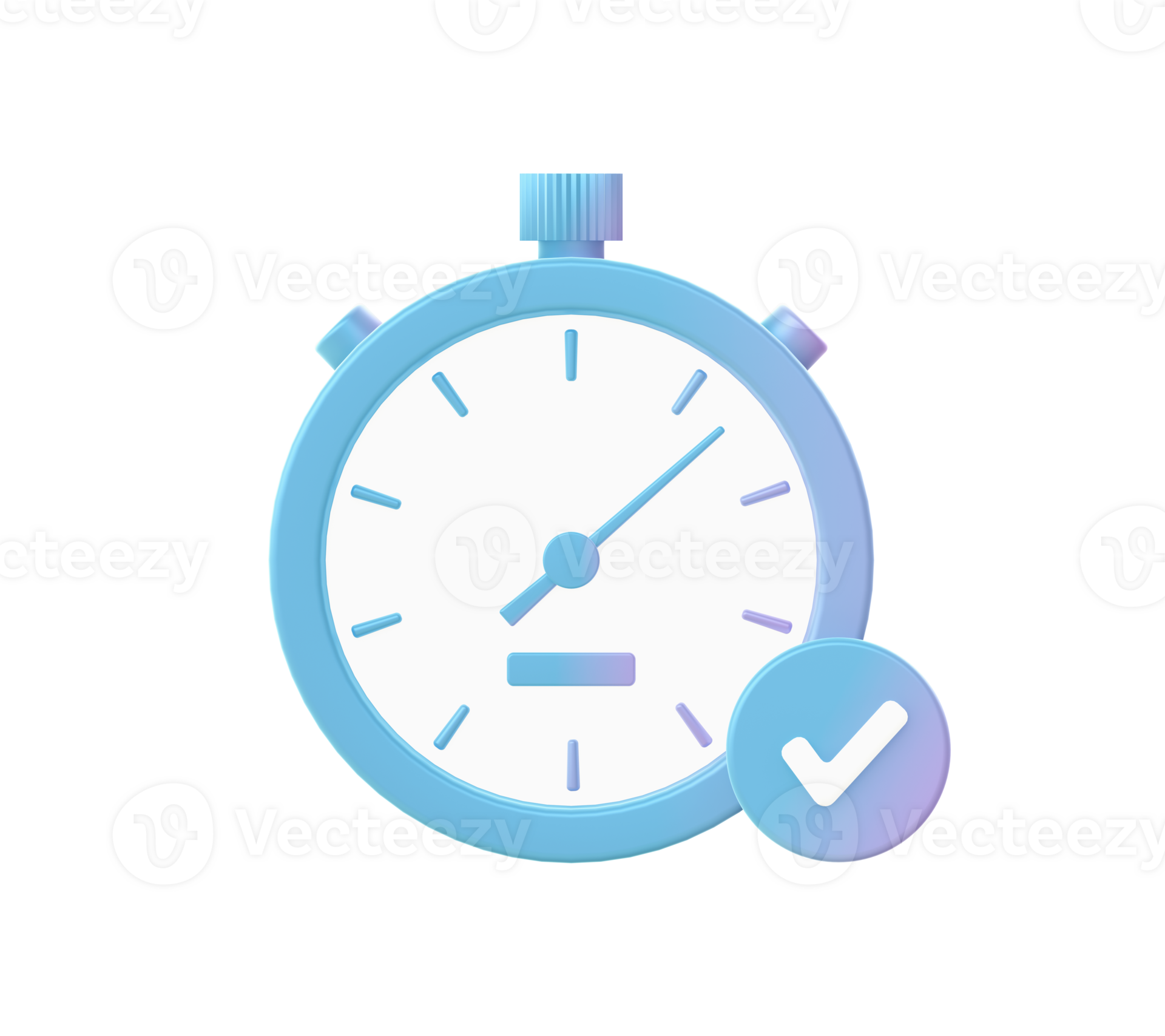3d Render Of Gradient Stopwatch Time Illustration Icons For Ui Ux Web