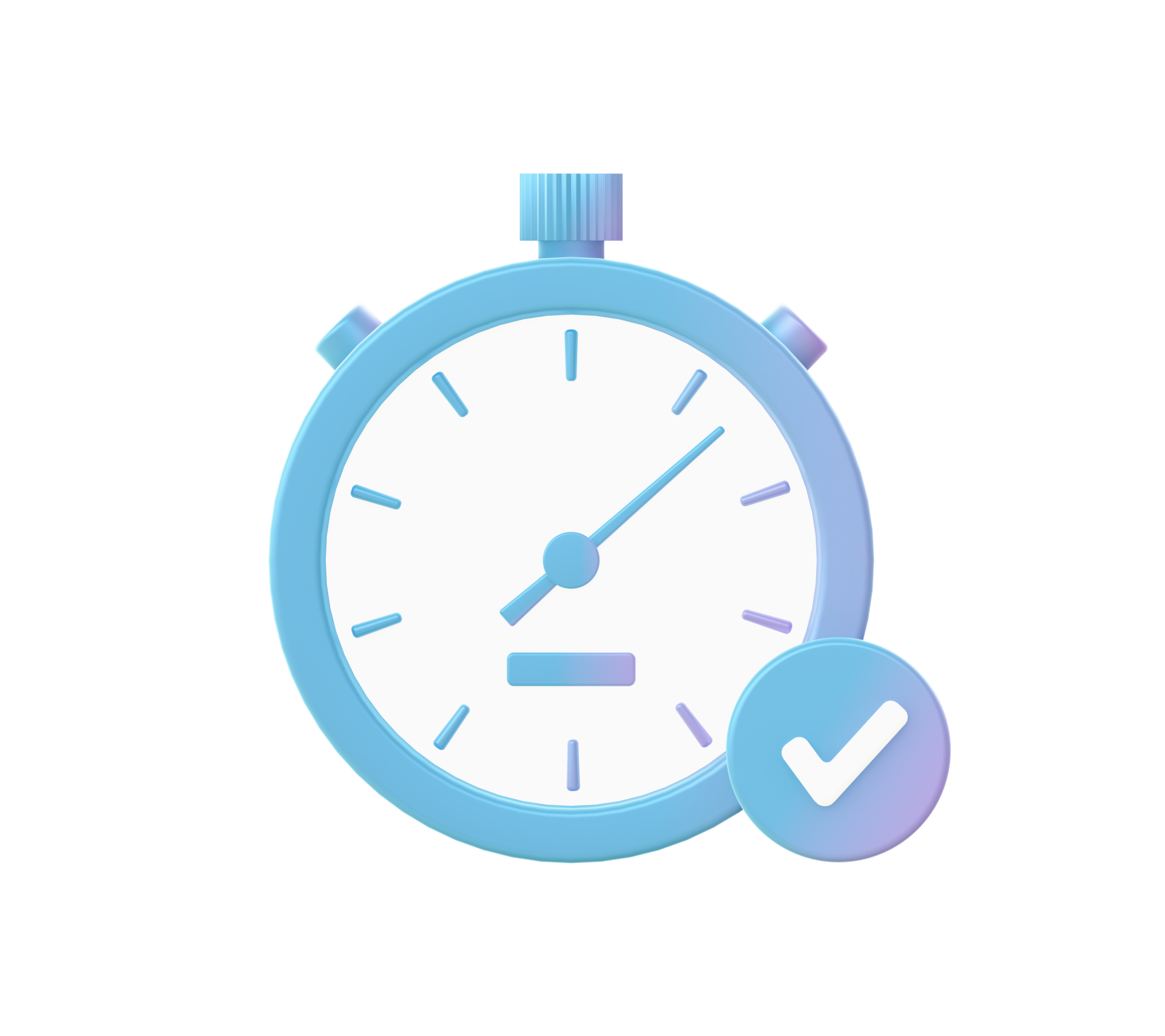 3d Render Of Gradient Stopwatch Time Illustration Icons For Ui Ux Web Mobile Apps Ads 29202530 Png