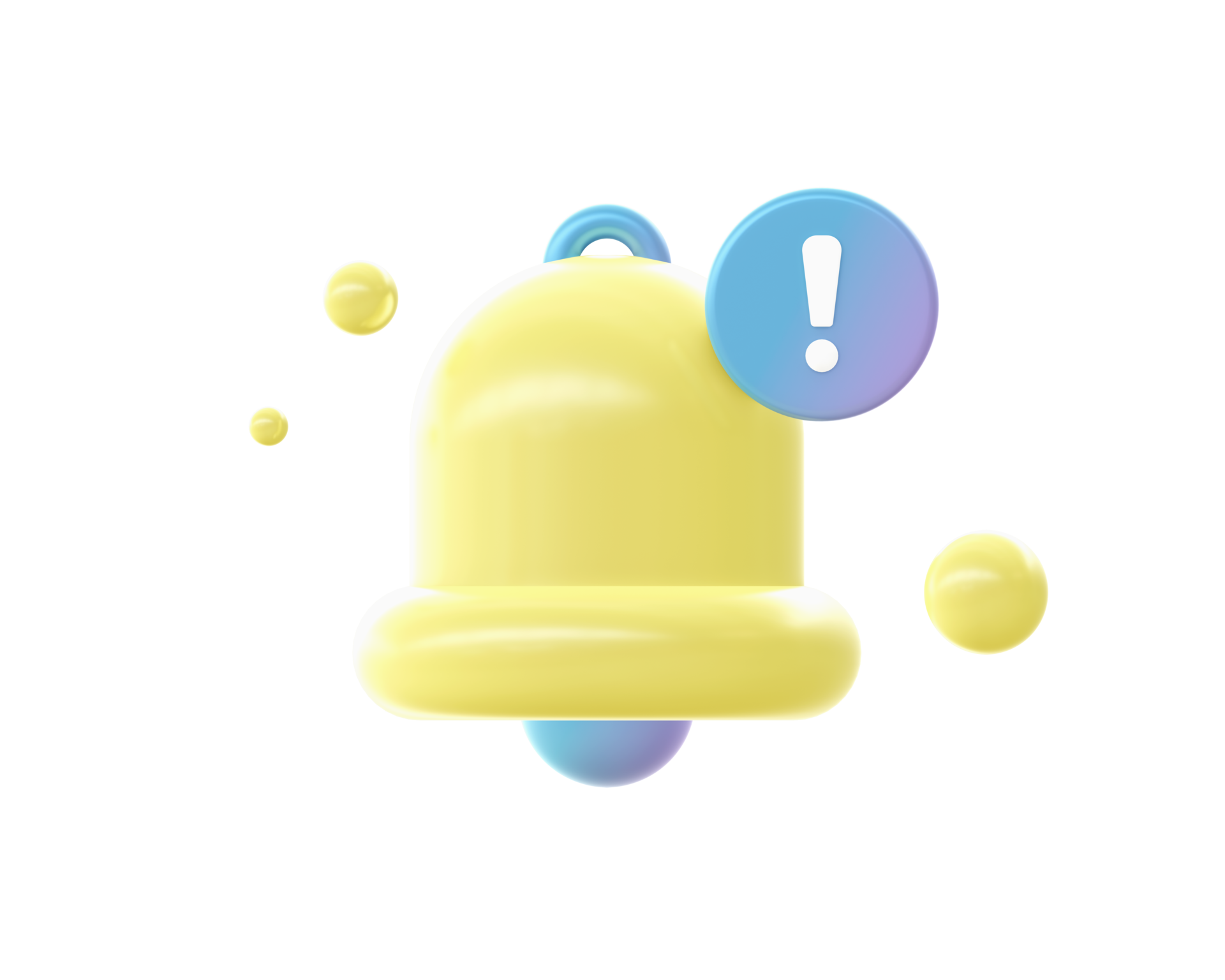 3d Render Of Gradient Bell Front Illustration Icons For Ui Ux Web Mobile Apps Social Media Ads