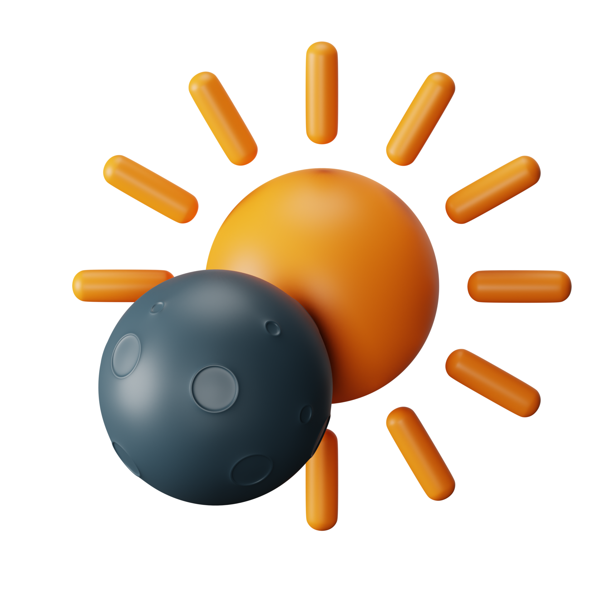 Eclipse 3D Render Icon Illustration 29203356 PNG