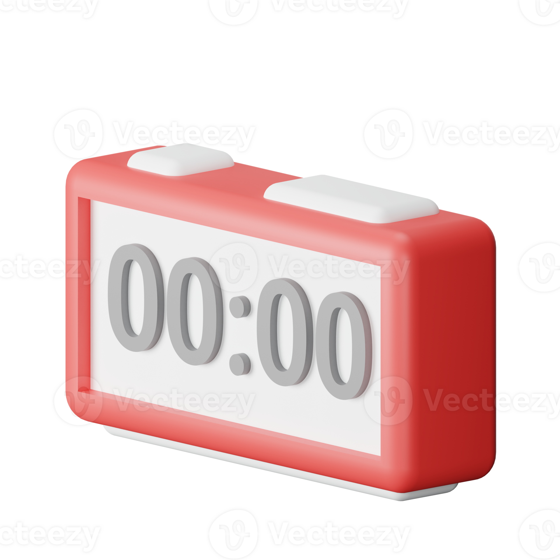 Digital Clock 3D Render Icon Illustration 29203360 PNG