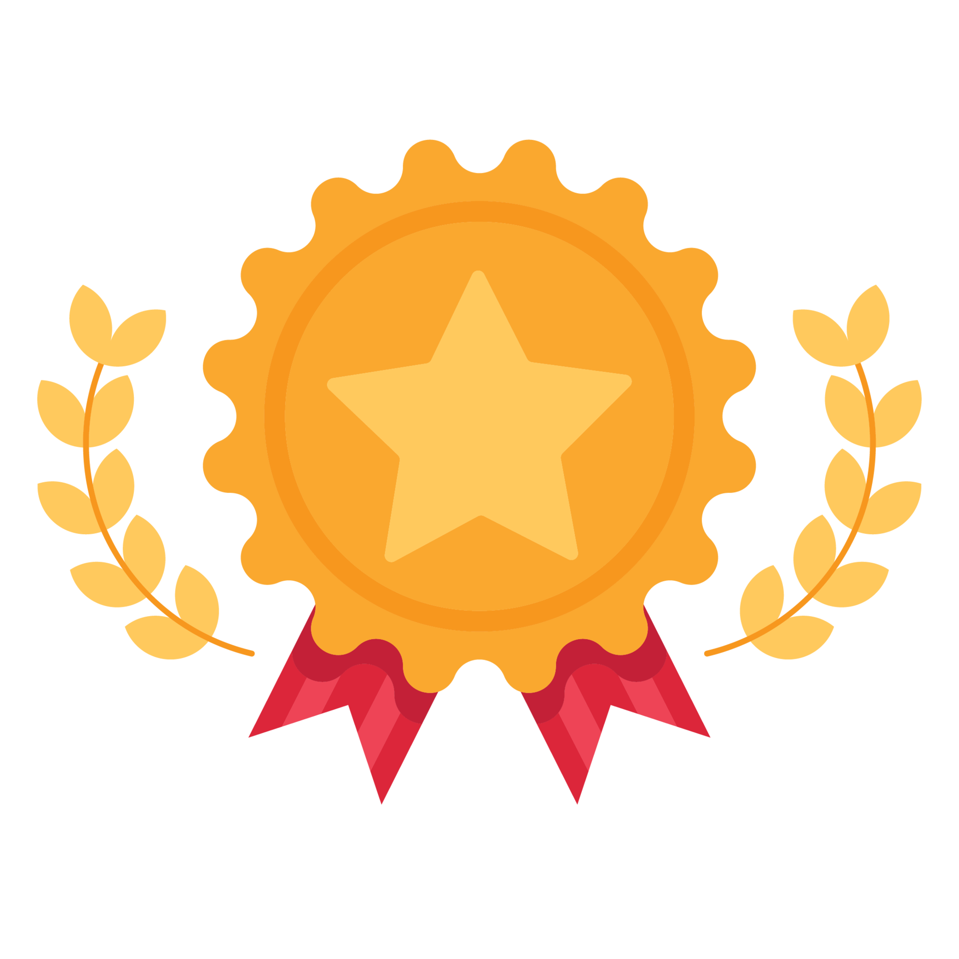 Ribbon Badge Achievement Badge 2d Color Illustrations 29205239 Png