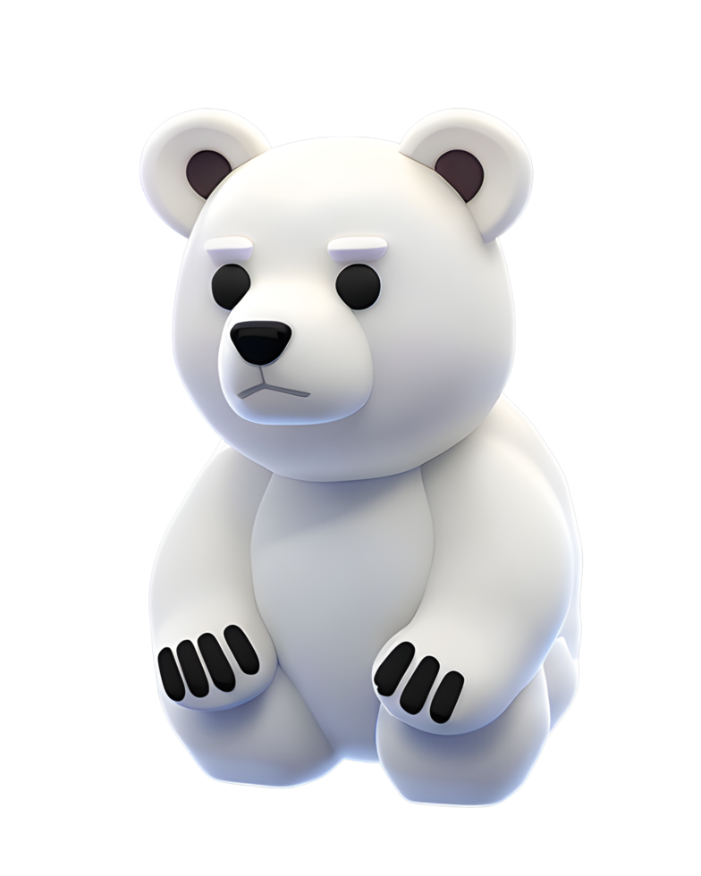 3d Illustration Polar Bear 29208697 Png