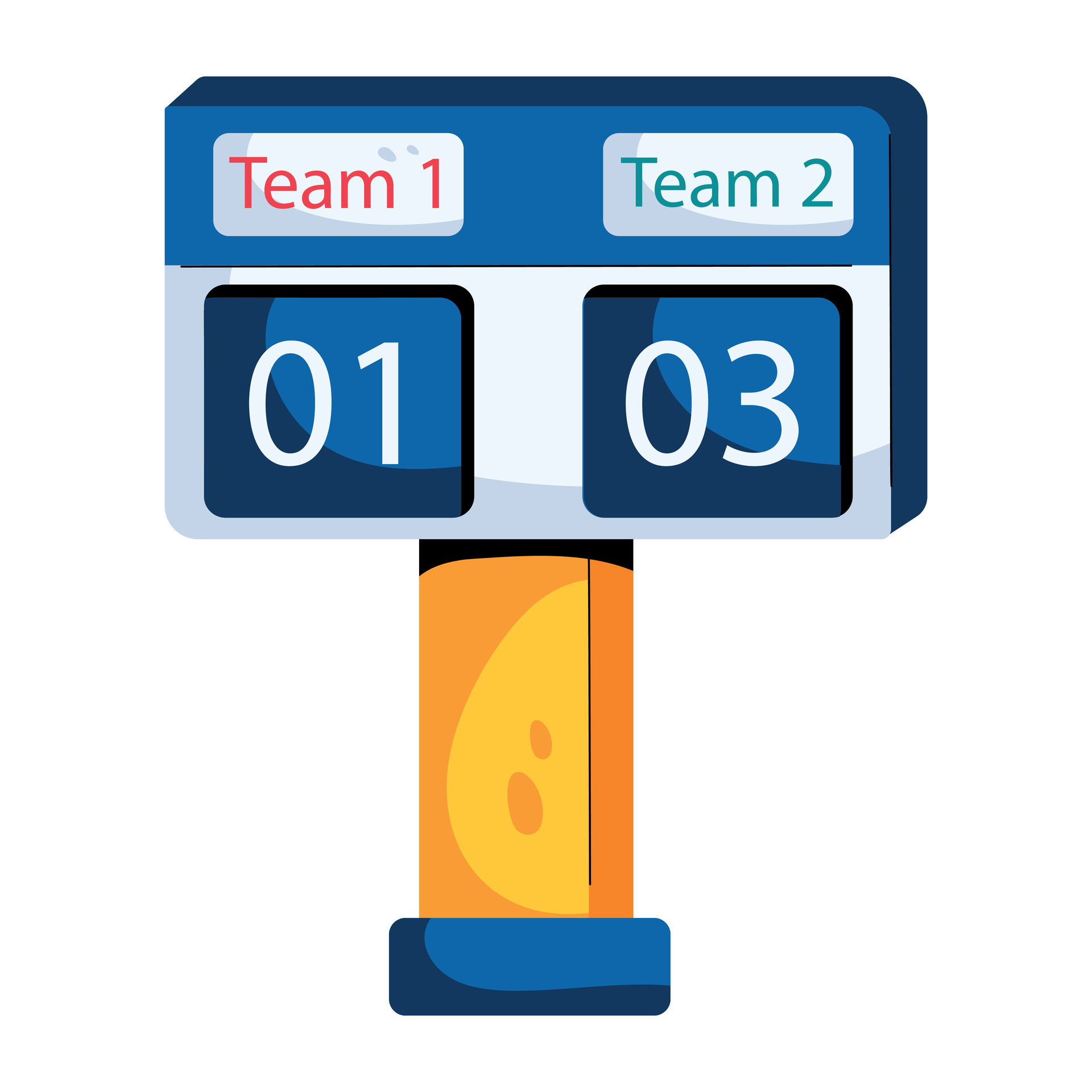 Trendy Digital Scoreboard 29209220 Vector Art at Vecteezy