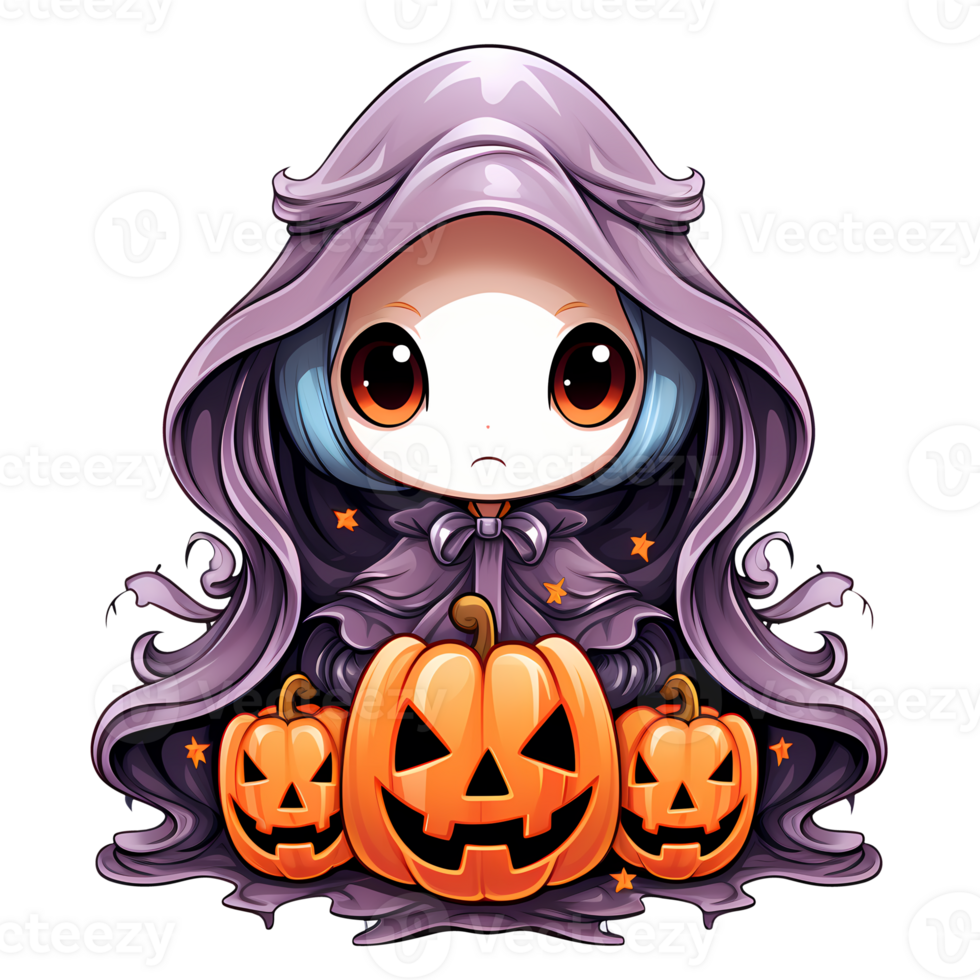 Kawaii Spooky Halloween Clipart Illustration AI Generative 29209457 PNG Kawaii Spooky Halloween Clipart Illustration AI Generative 29209457 PNG