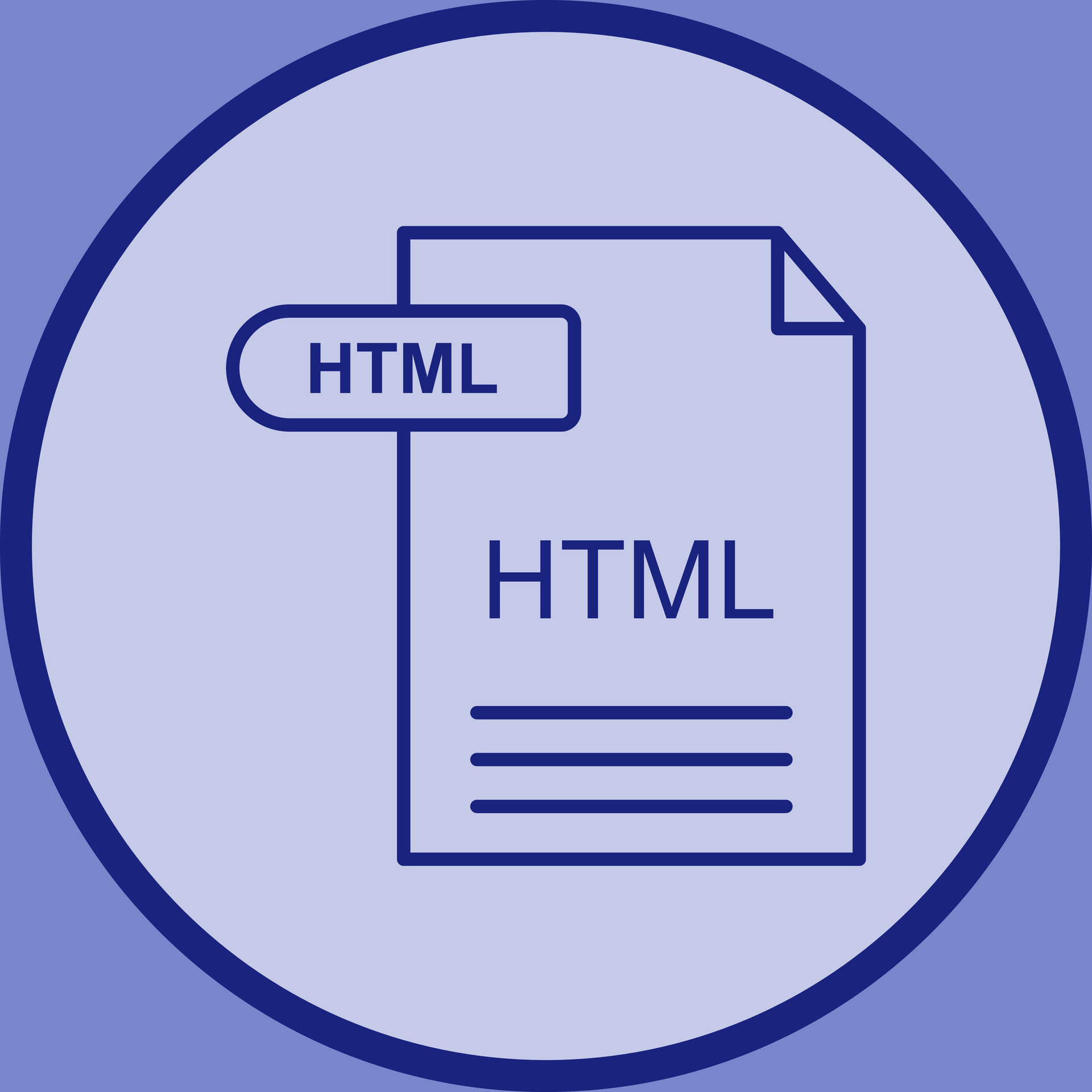 HTML Vector Icon 29209912 Vector Art at Vecteezy