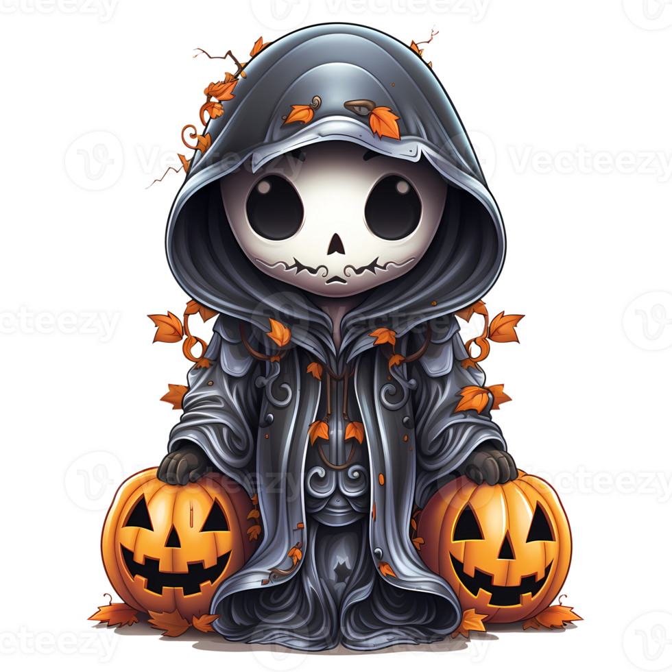 Kawaii Spooky Halloween Clipart Illustration AI Generative 29210751 PNG Kawaii Spooky Halloween Clipart Illustration AI Generative 29210751 PNG