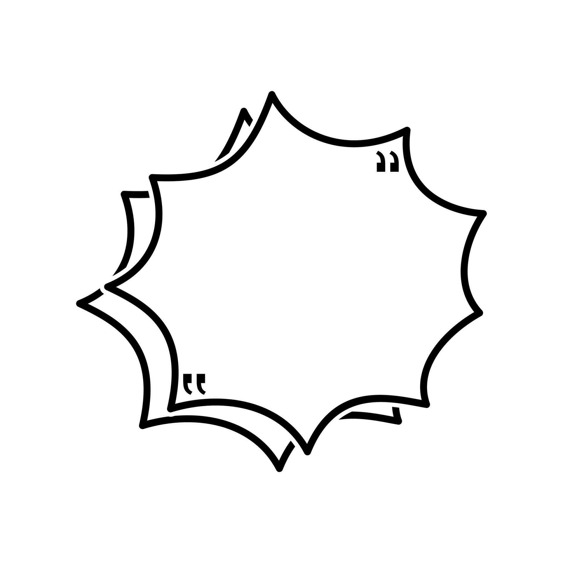 Text Box Line Vector , Outline Text Box Template , Comment Vector ...