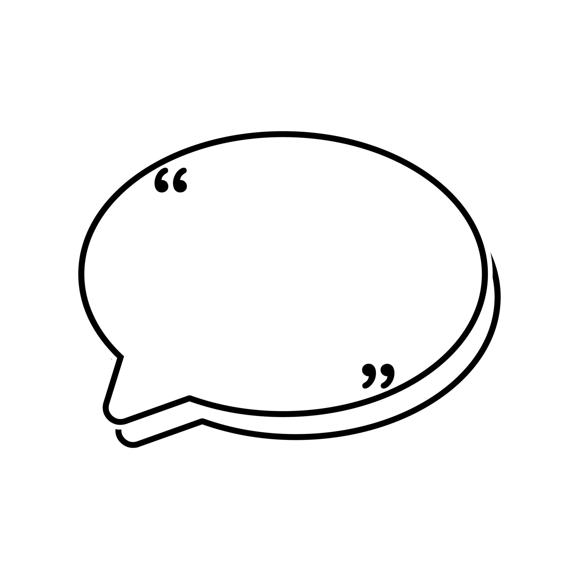 Text Box Line Vector , Outline Text Box Template , Comment Vector ...