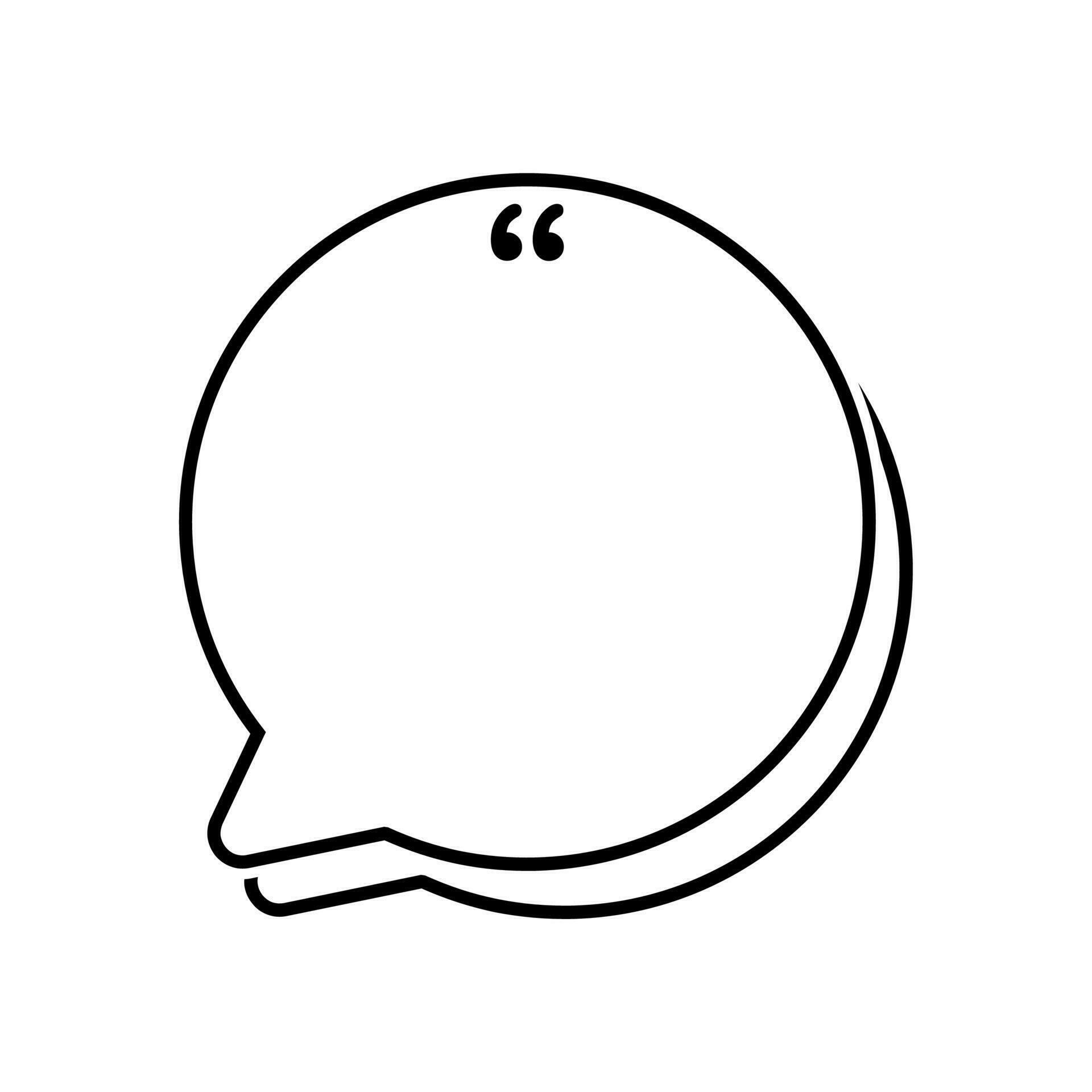 Text Box Line Vector , Outline Text Box Template , Comment Vector ...