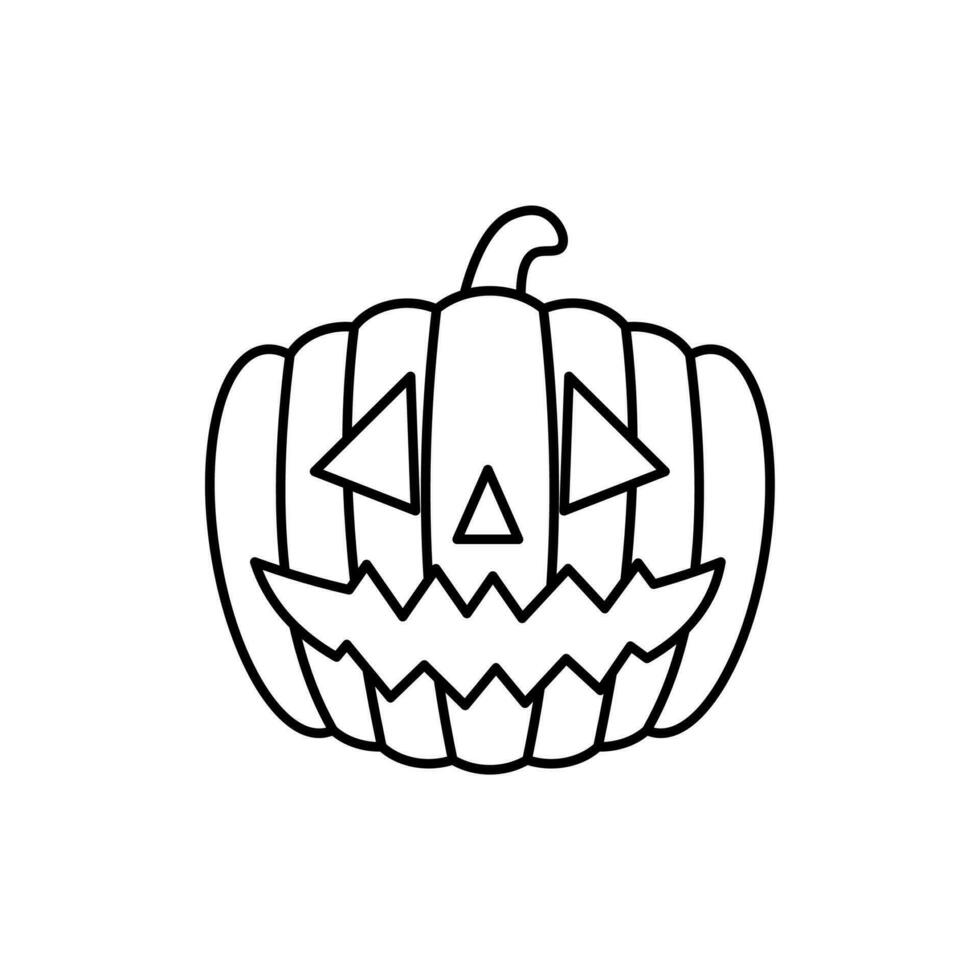 Halloween Pumpkin Line Art , Outline Pumpkin , Halloween Celebration ...
