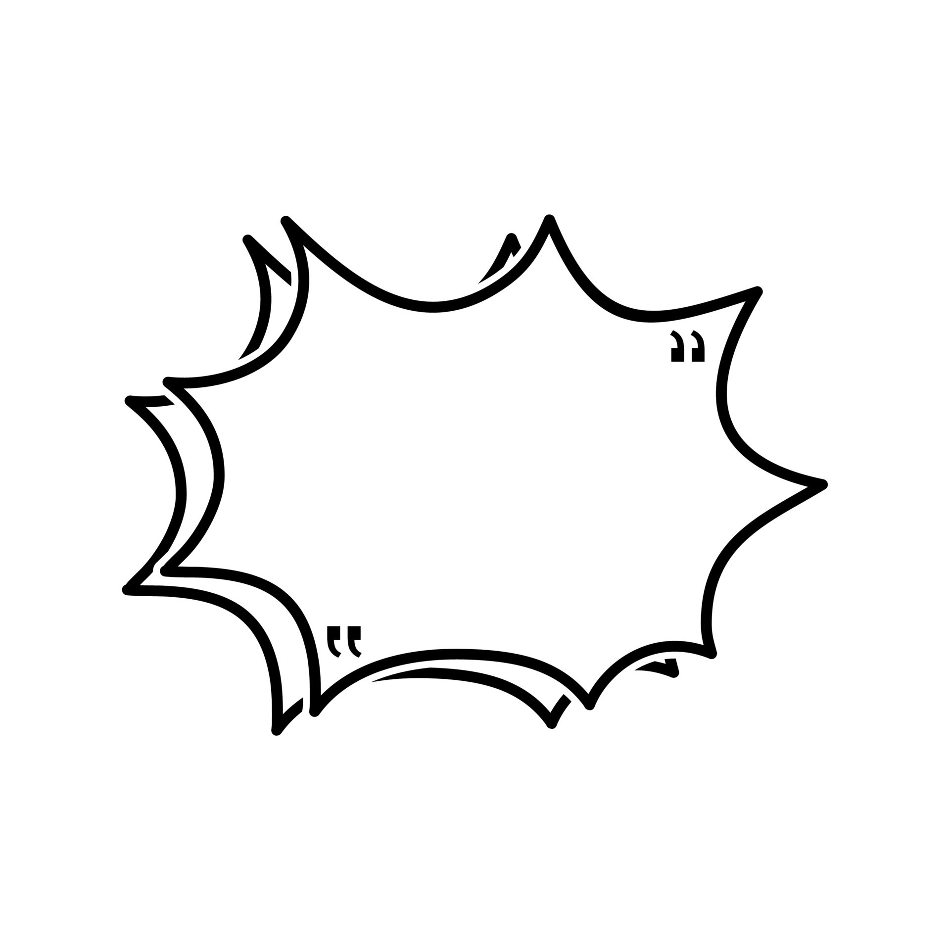 Text Box Line Vector , Outline Text Box Template , Comment Vector ...