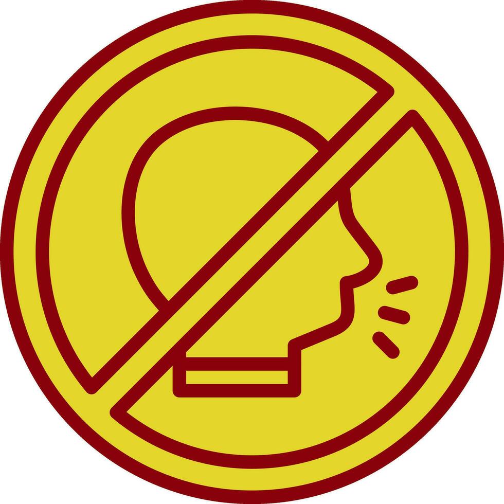 No shouting Vector Icon Design 29225631 Vector Art at Vecteezy