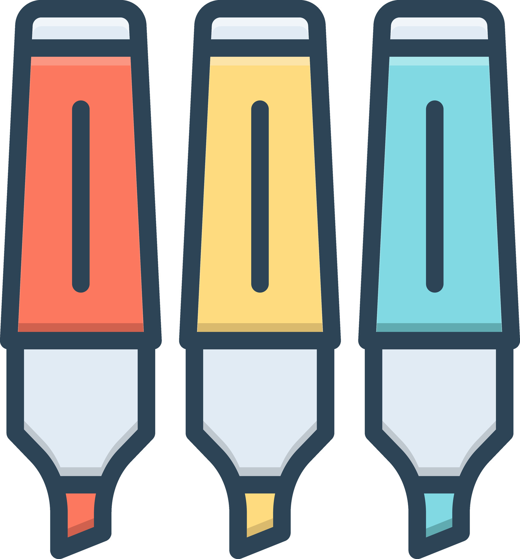 color icon for markers 29226355 Vector Art at Vecteezy