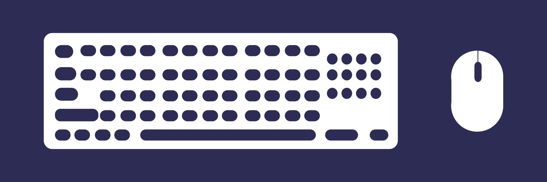 A Black Vector Icon Representing A Computer Keyboard And Mouse On A Dark Background 29228140