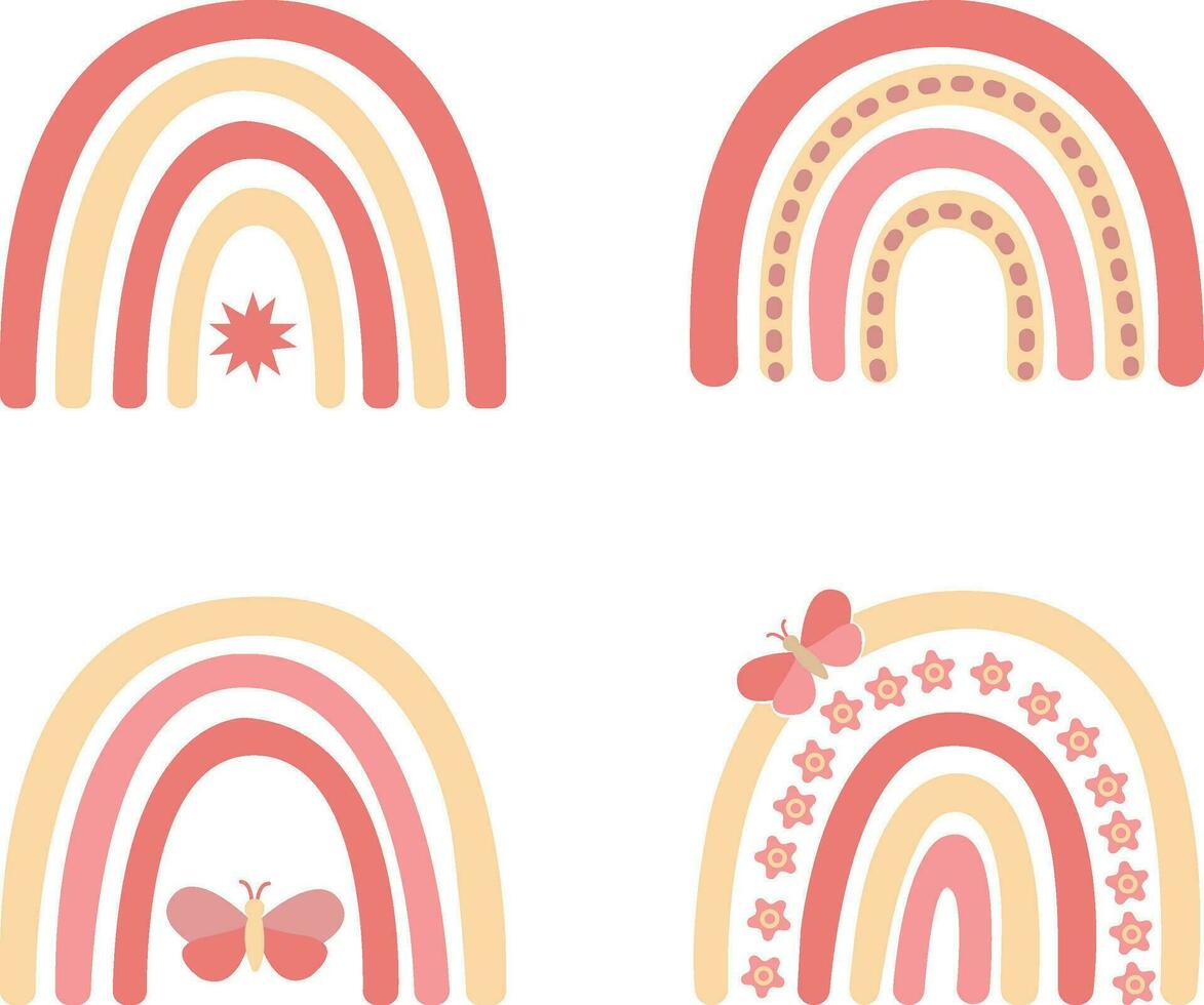 Hand Drawn Boho Rainbow. 29236393 Vector Art at Vecteezy