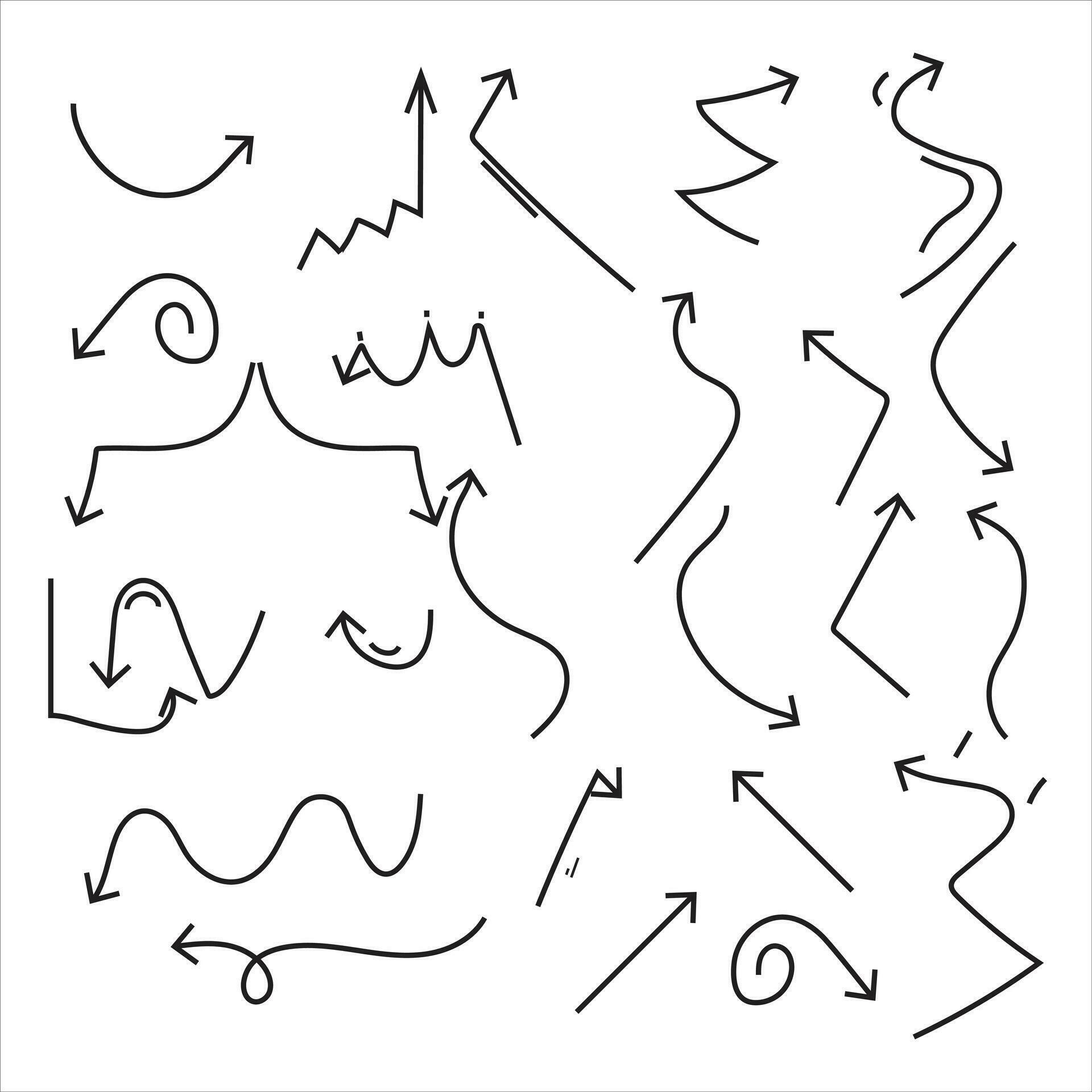 Arrow Icon Big Set Of Vector Flat Arrows Collection Of Concept Arrows