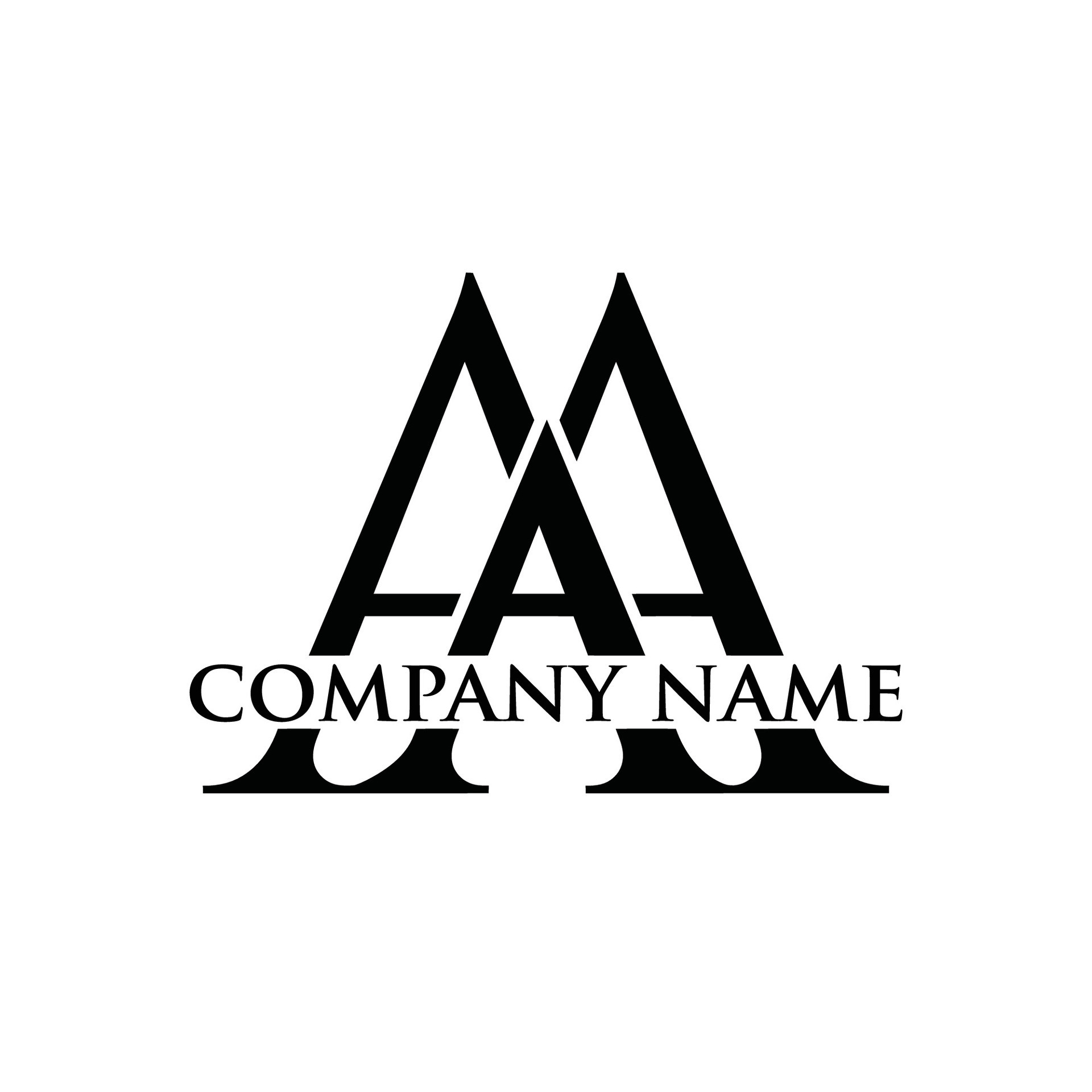aa logo design 29240553 Vector Art at Vecteezy