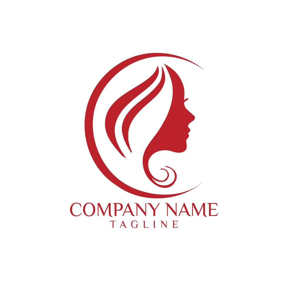 Beauty Lady Hair Logo Design 29240605 Vector Art At Vecteezy