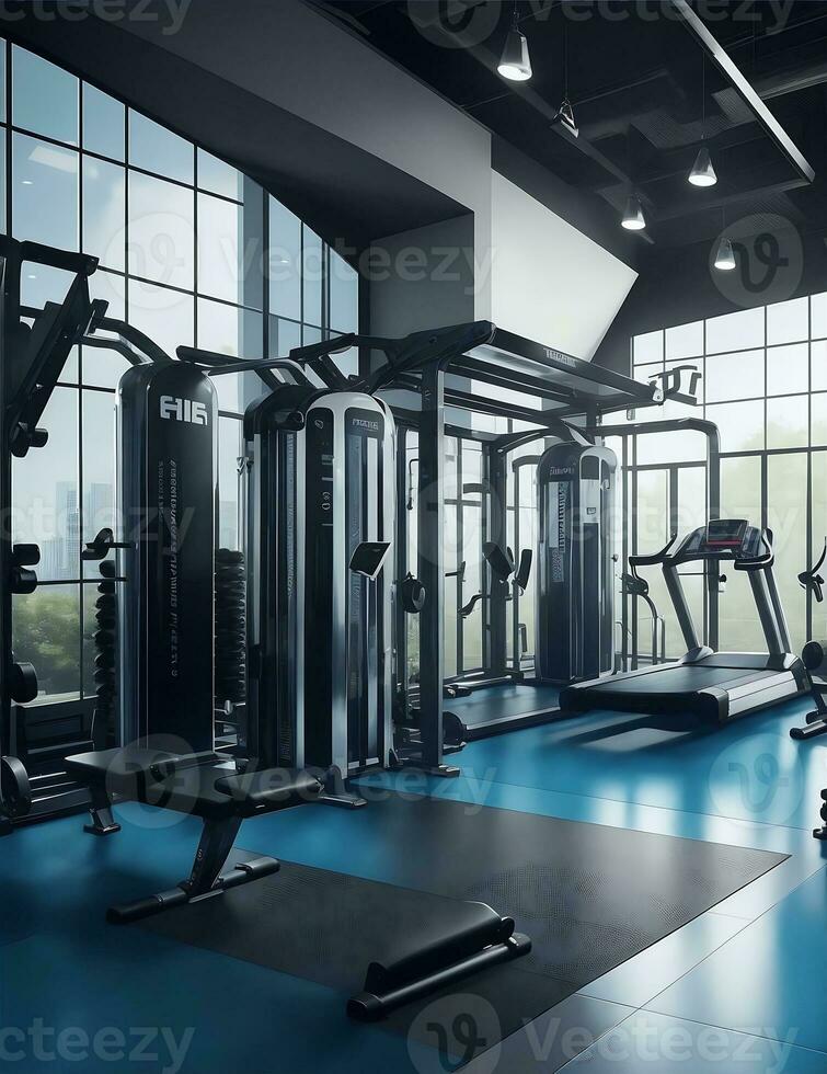 Modern gym interior with various equipment by ai generated 29240621 ...