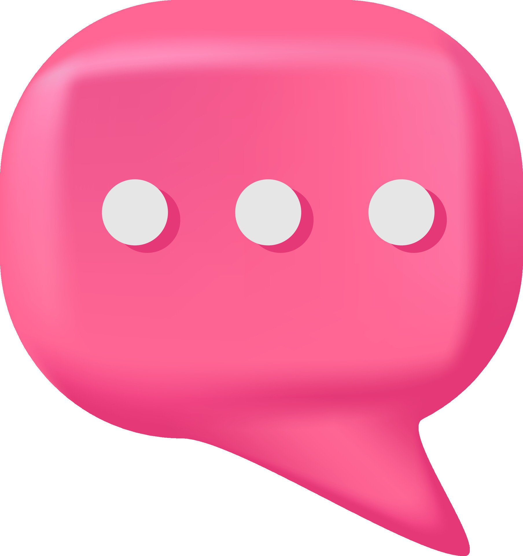 Waiting Sign On Pink Speech Bubbles Vector 3d Render Speech Bubble