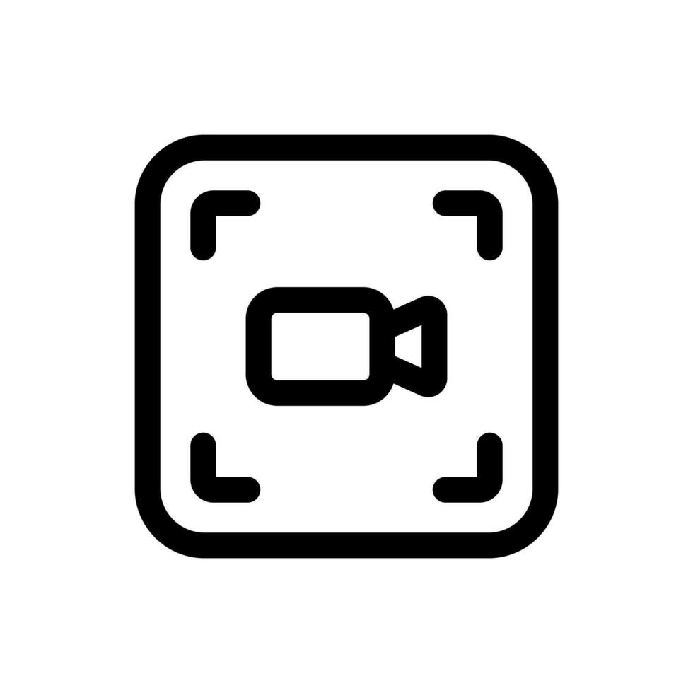 vídeo marco icono en de moda plano estilo aislado en blanco ...