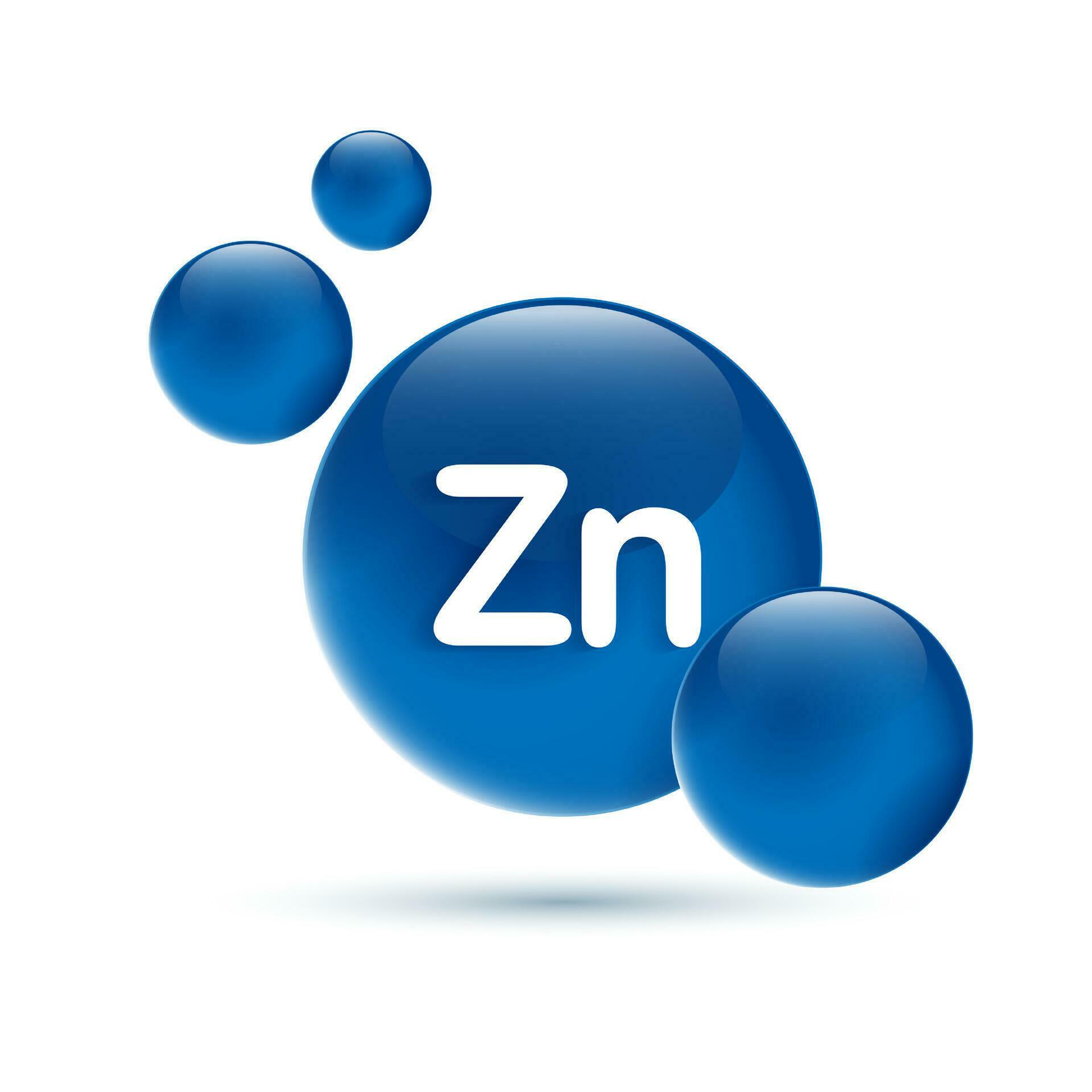 Drop water vitamin Zn blue and structure. vitamin solution complex with ...