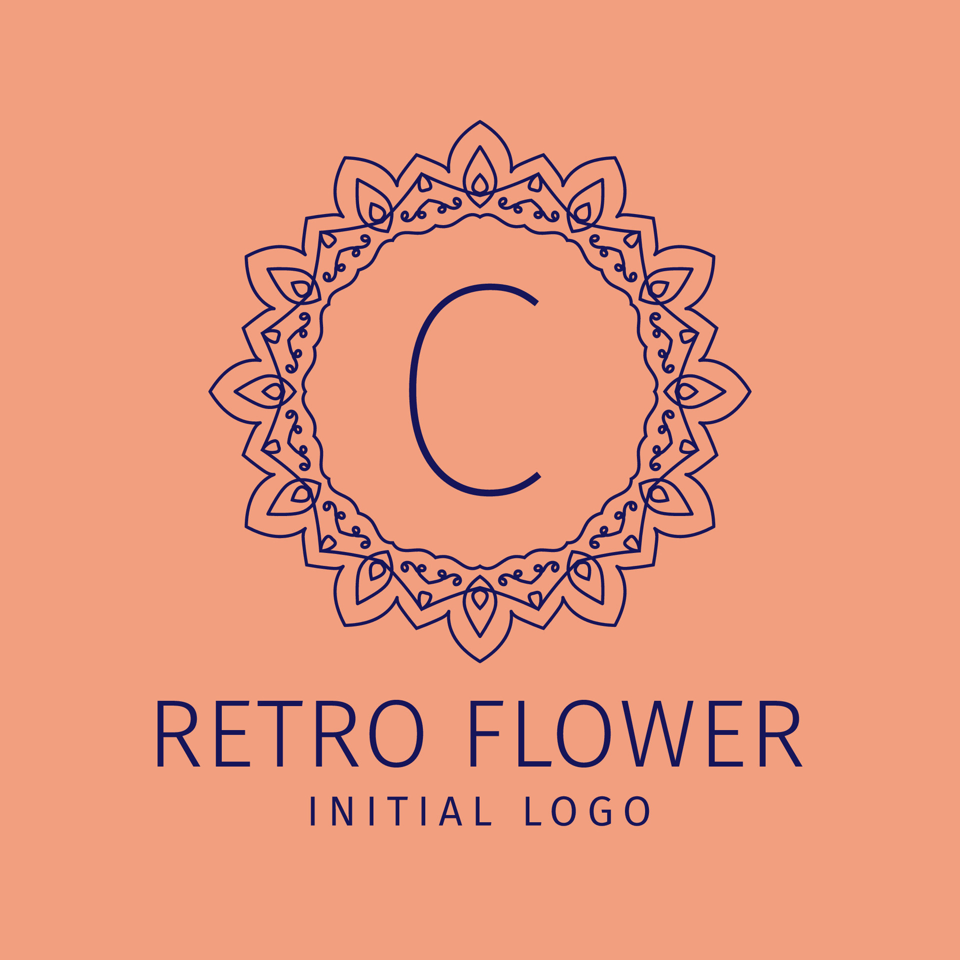 letter C retro flower initial vector logo design 29260487 Vector Art at ... letter C retro flower initial vector logo design 29260487 Vector Art at ...