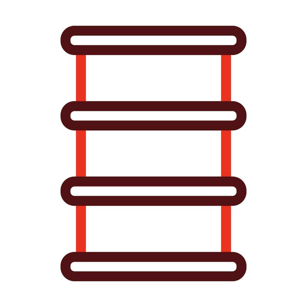 Barrel Vector Thick Line Two Color Icons For Personal And Commercial ...