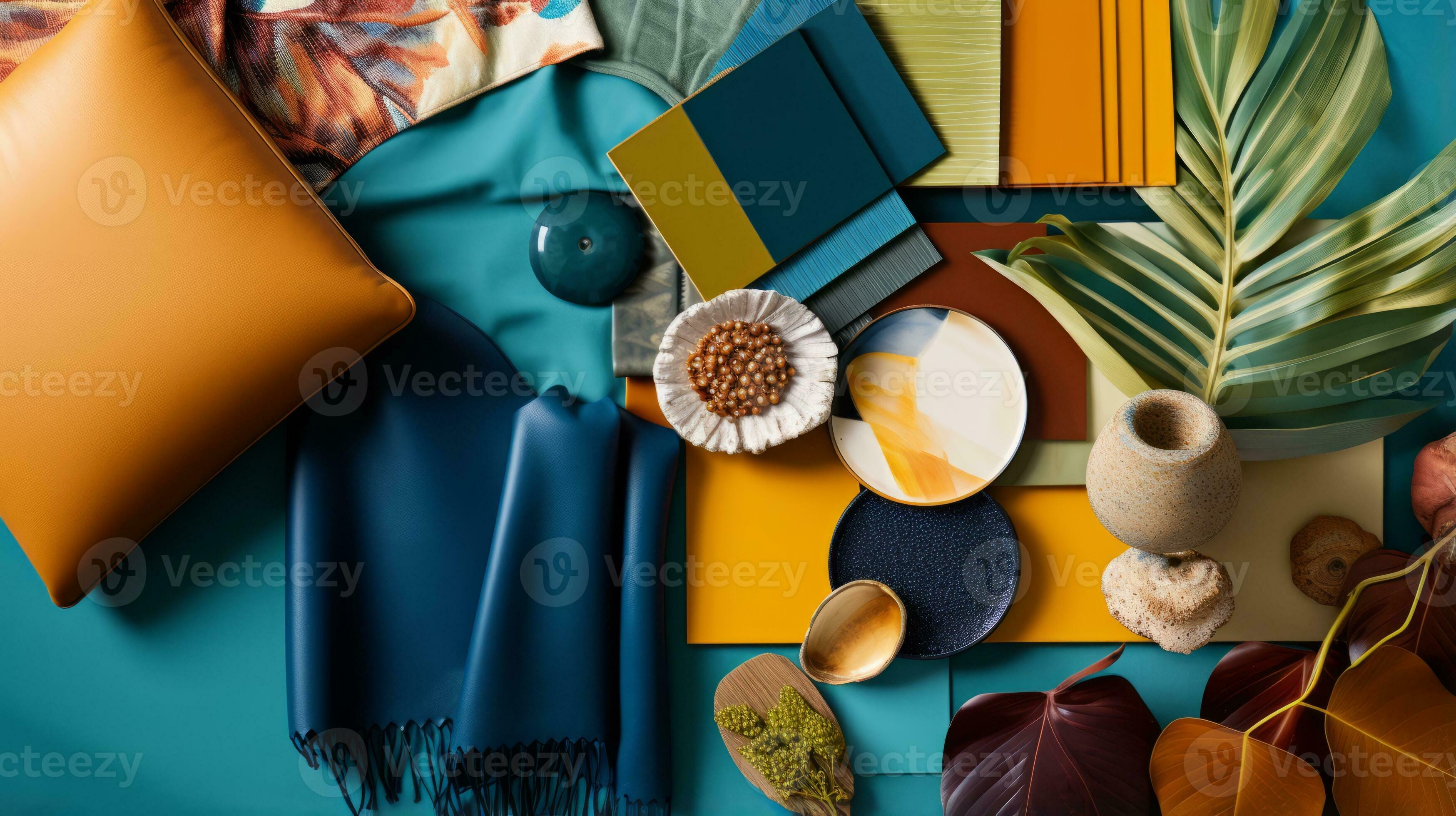 A table filled with a diverse array of items. Generative AI 29266151 ...