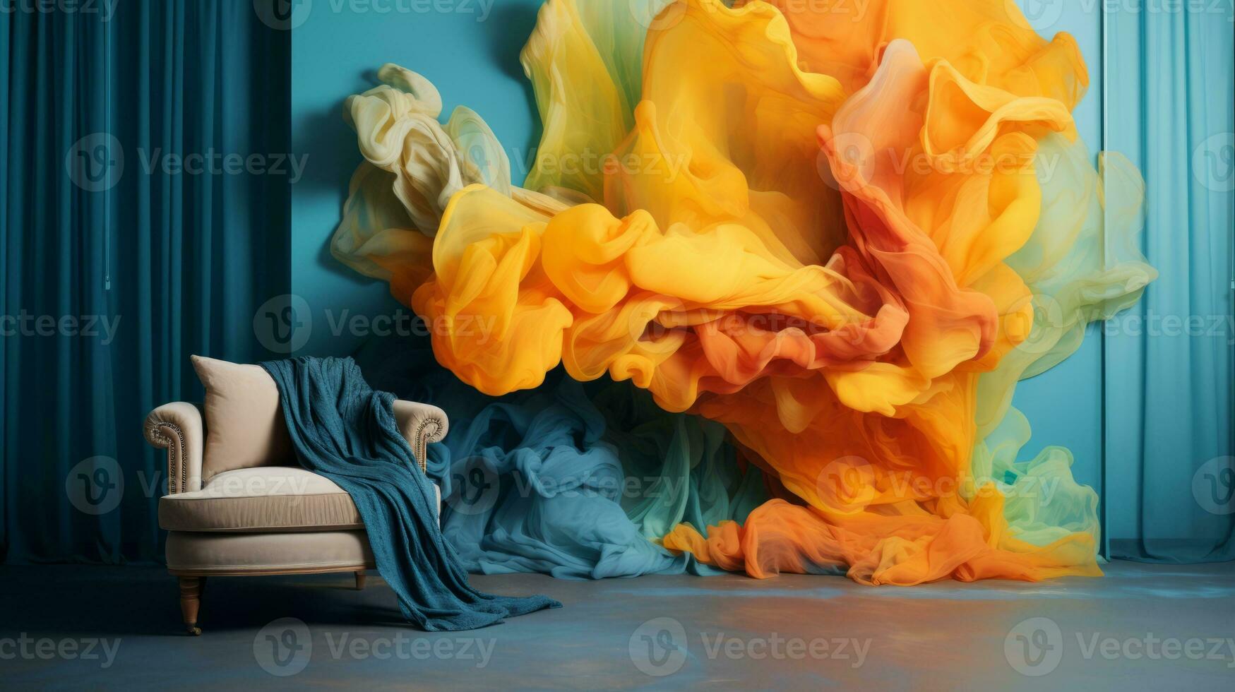 Palette of complementary colors in dynamic backdrop. Generative AI 29266181 Stock Photo at Vecteezy